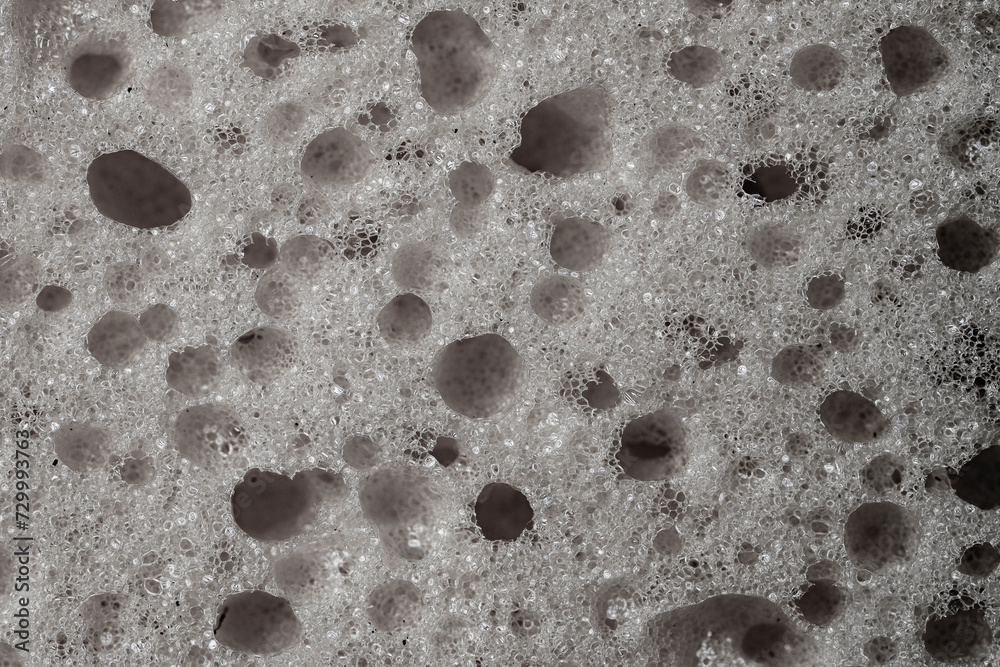 Foto de Sponge detail texture, sponge texture closeup background ...