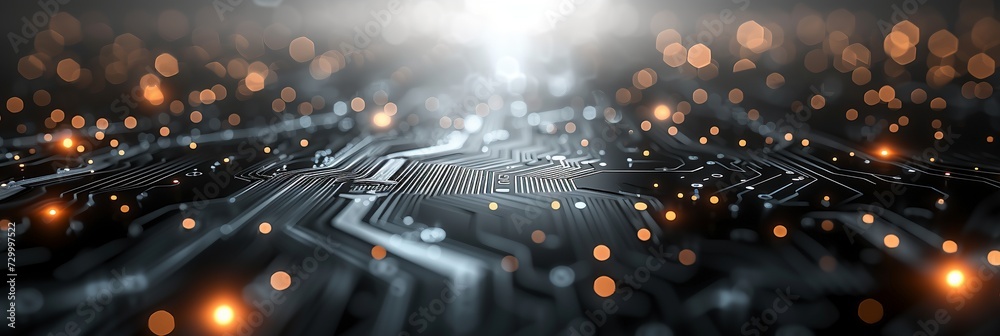 Experience the cutting-edge with a light gray abstract technology ...