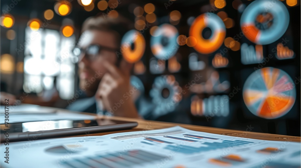 Illustrating HR analysis in companies. Depict key elements such as data ...