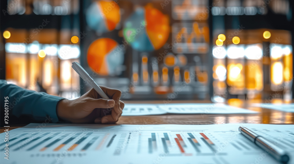 Illustrating HR analysis in companies. Depict key elements such as data ...