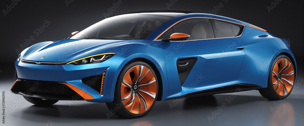 Industrial design, car design. New generation of car concept. Stock ...