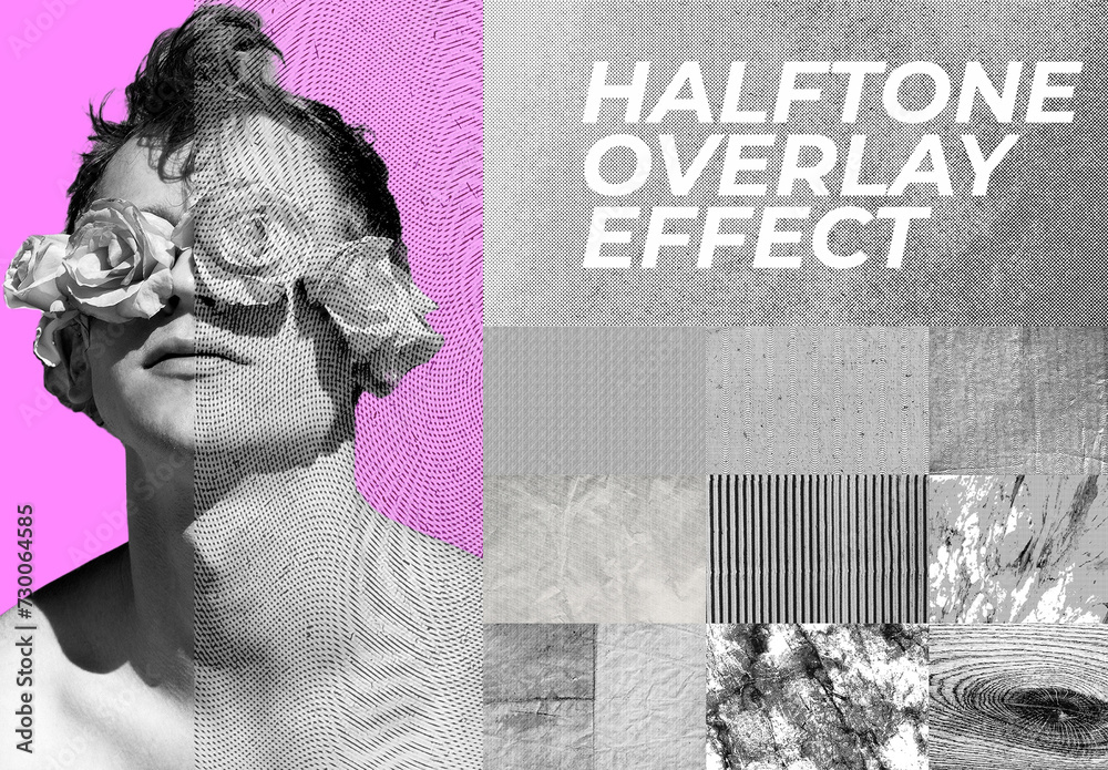 20 Halftone Overlay Textures Stock Template | Adobe Stock