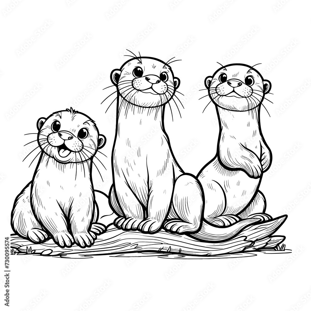 Grafika wektorowa Stock: Otter, Sea Otter, Otter Silhouette, Otter Cut ... Grafika wektorowa Stock: Otter, Sea Otter, Otter Silhouette, Otter Cut ...