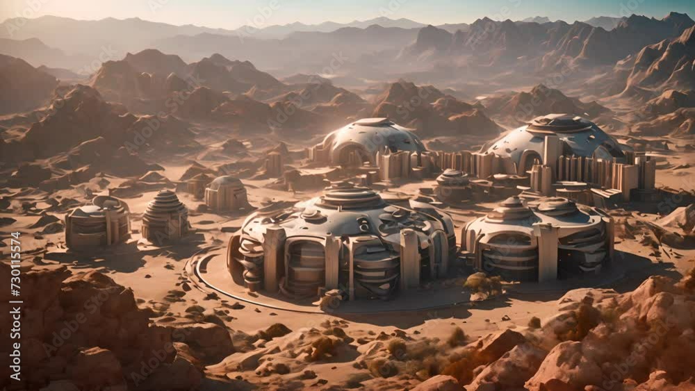 Unique structures combining spherical and conical shapes tower over the ...