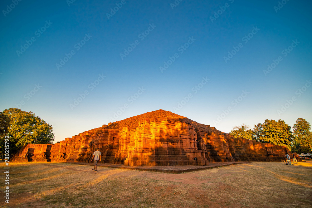 Landscape Historical Park. The ancient temple that presents humans is ...