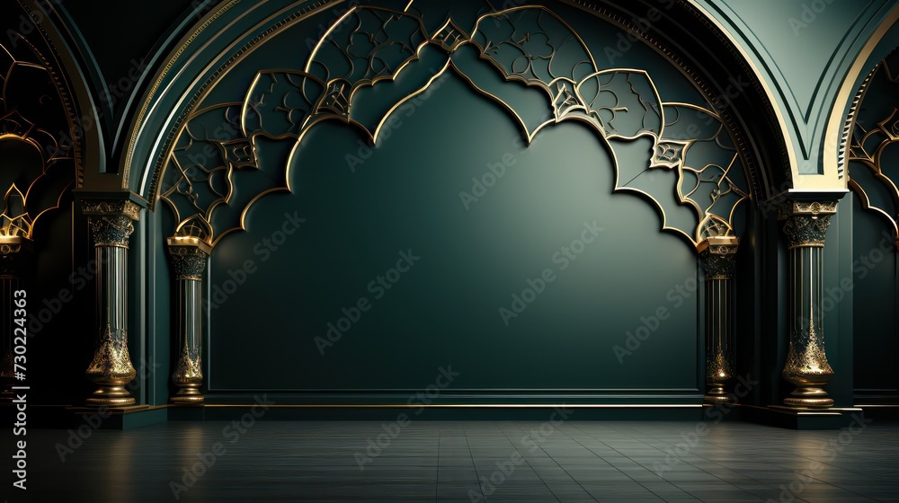 Islamic background with Islamic pattern on a mosque wall Stock ...