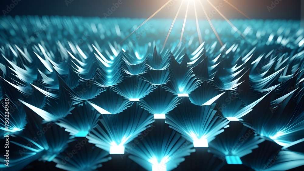 Digital voxel artificial cubes illustration abstract 3d background ...