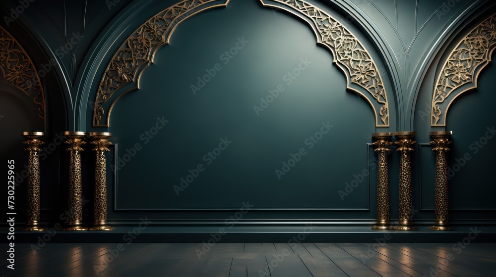 Islamic background with Islamic pattern on a mosque wall Stock ...
