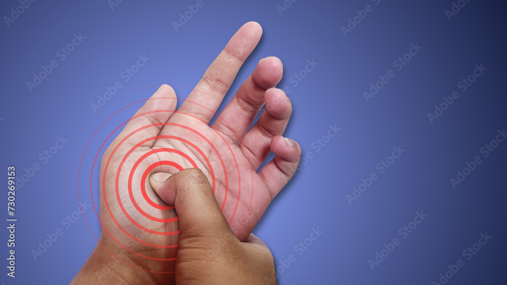 Numbness causes symptoms medical background Stock Illustration | Adobe ...