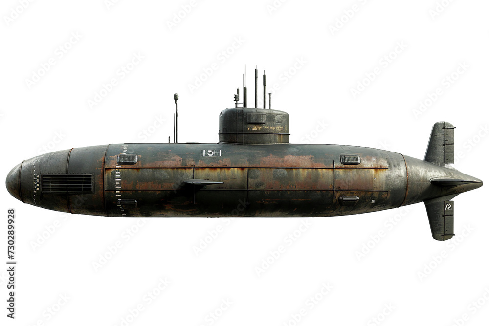 Submarine, transparent background. Stock Photo | Adobe Stock