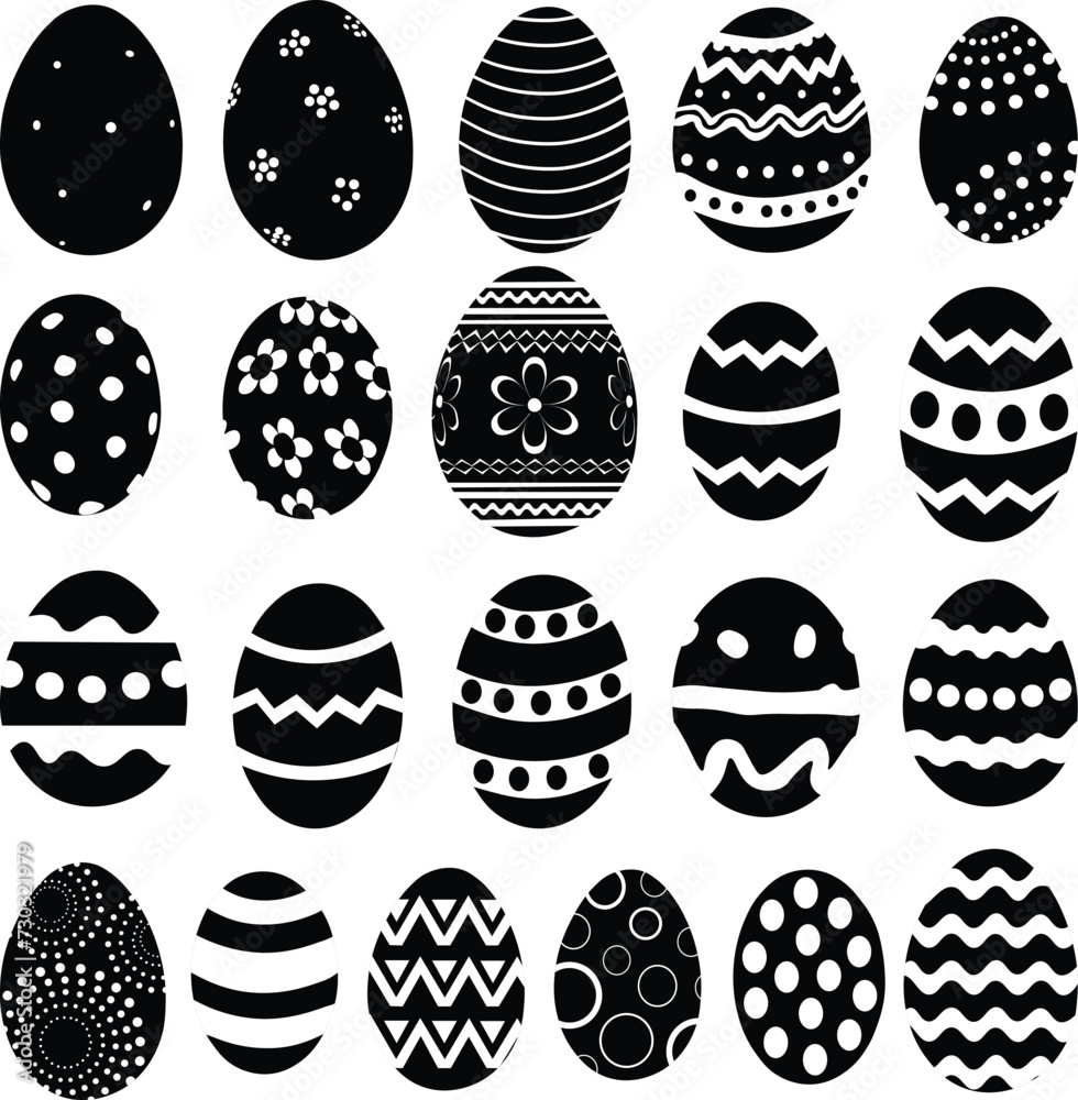 Easter Egg Bundle Eps Files | Easter 2021 Cut Files | Easter Egg ...