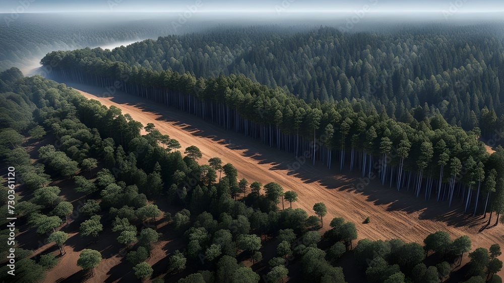 Deforestation, human activities, remove trees for timber or for ...