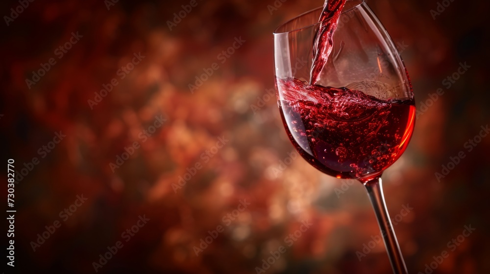 Rich and velvety, a ruby red elixir cascades into a delicate wine glass ...