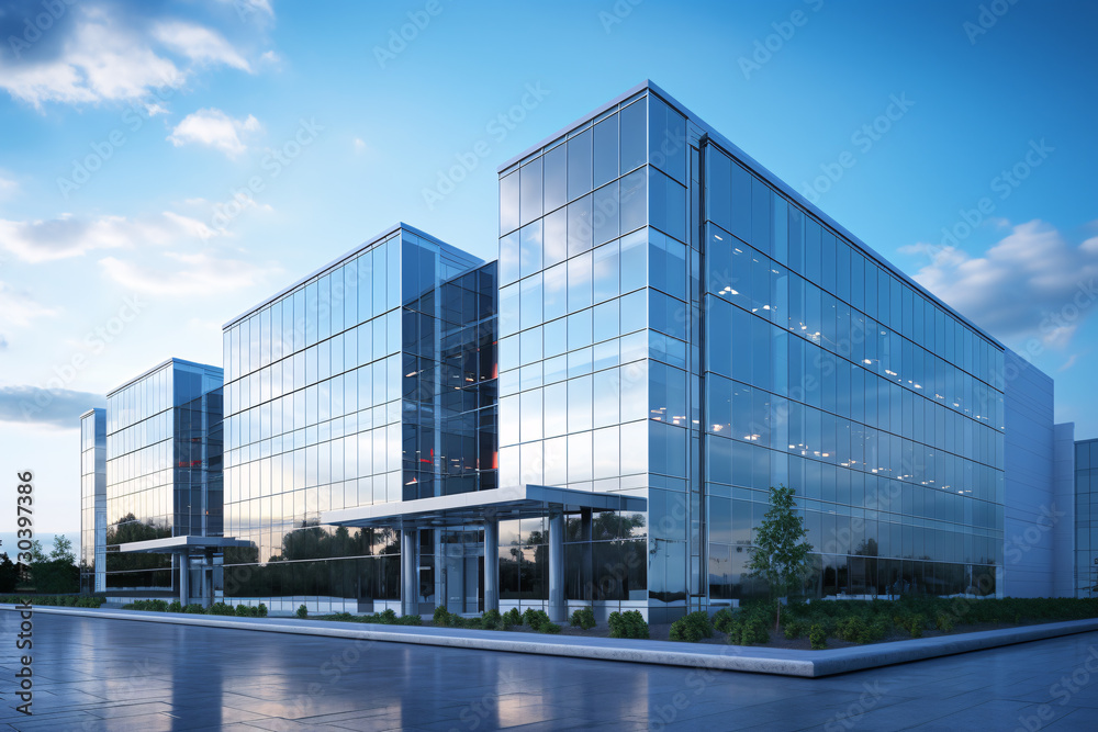 Commercial Building Fascia Logo And Signage Mockup The Exterior Wall Of ...