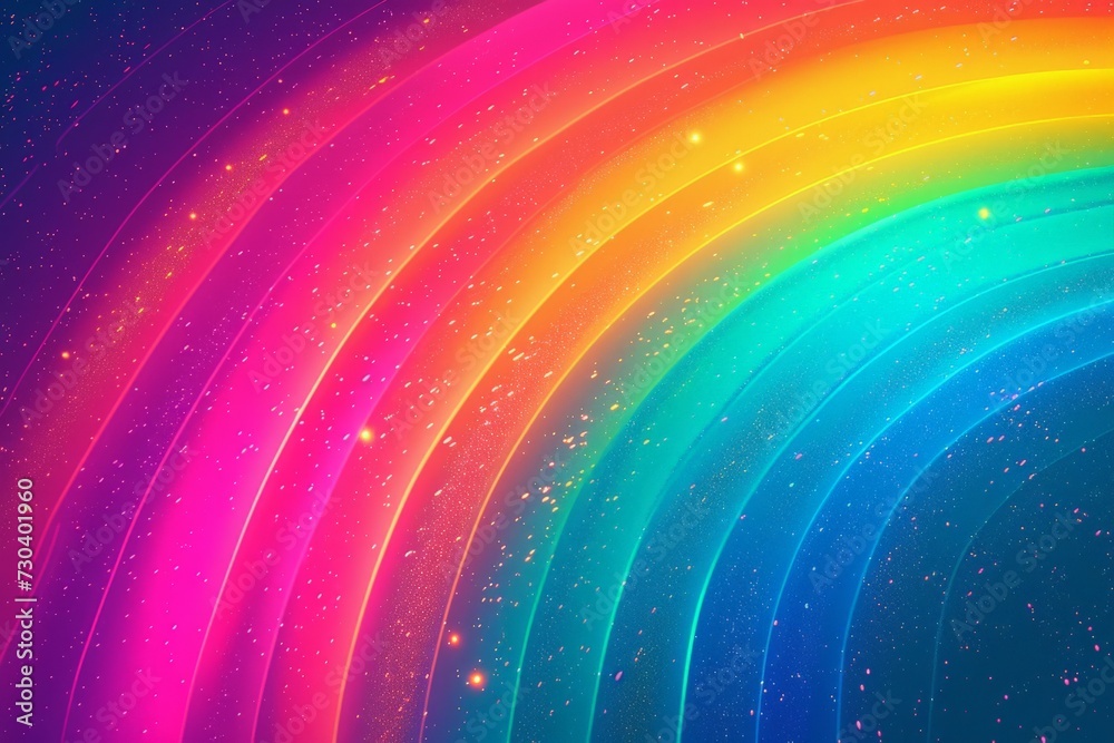 Vibrant strip rainbow colorful blank swirls, motley curves lgbtq ...