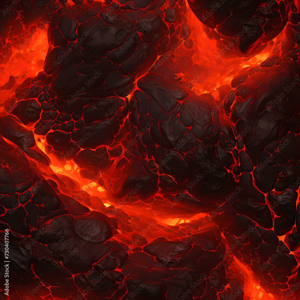 Design a volcanic-themed backdrop with crack textures and a ground fire burn pattern. This ...