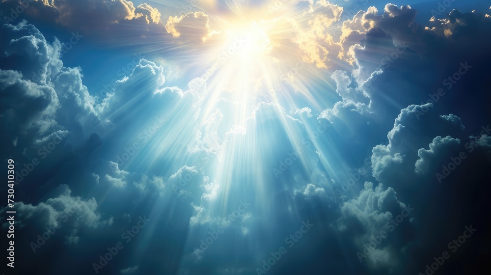 God light in heaven symbolizing divine presence, truth, spiritual ...