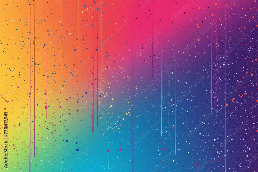 LGBTQ+ pride paper colorful vintage design, retro patterns. Rainbow ...