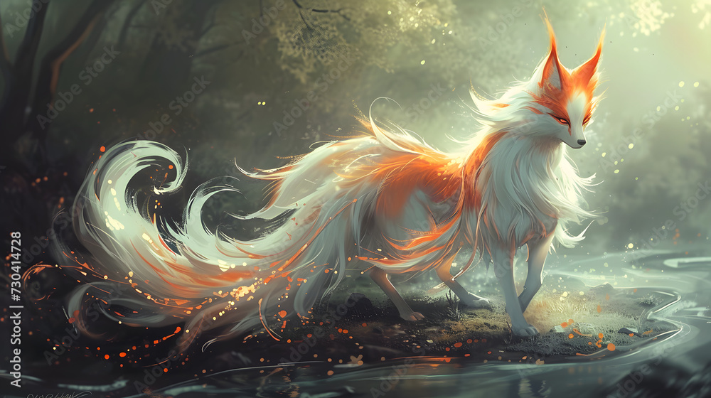 Kitsune, fantasy creature, enchantment, mythical, supernatural, legend ...