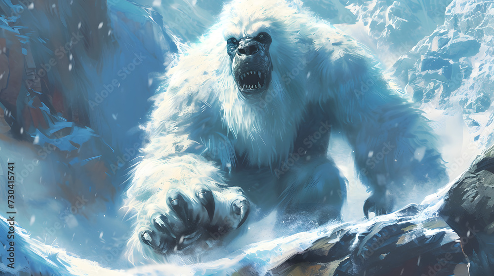 Yeti, fantasy creature, enchantment, mythical, supernatural, legend ...