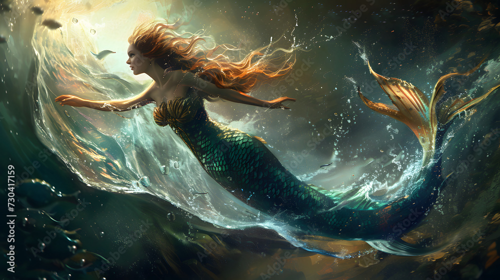 Mermaid/Merman, fantasy creature, enchantment, mythical, supernatural ...