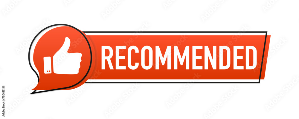 Recommend icon. Good symbol. Best signs. Like symbols. Thumb up icons ...