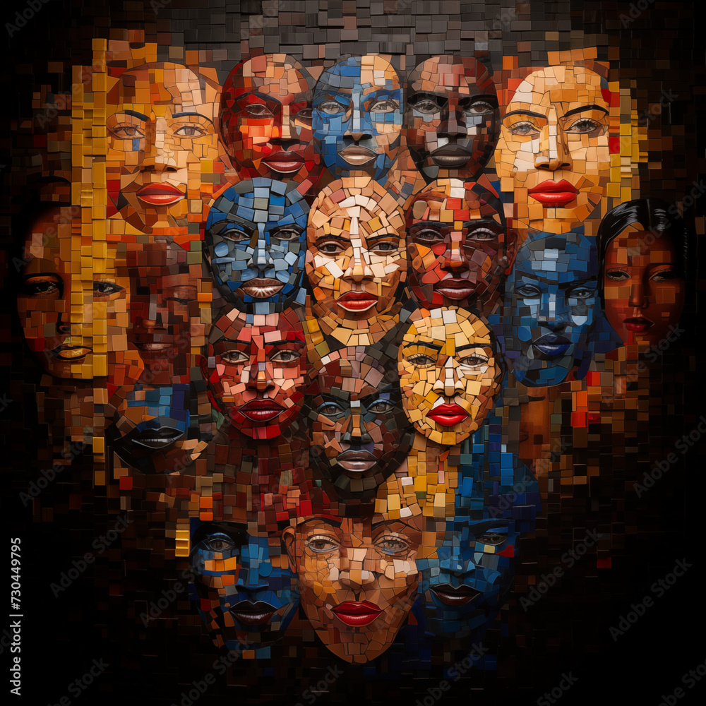 Unity Mosaic: Faces of Equality. Harmony in Diversity: A Portrait of ...