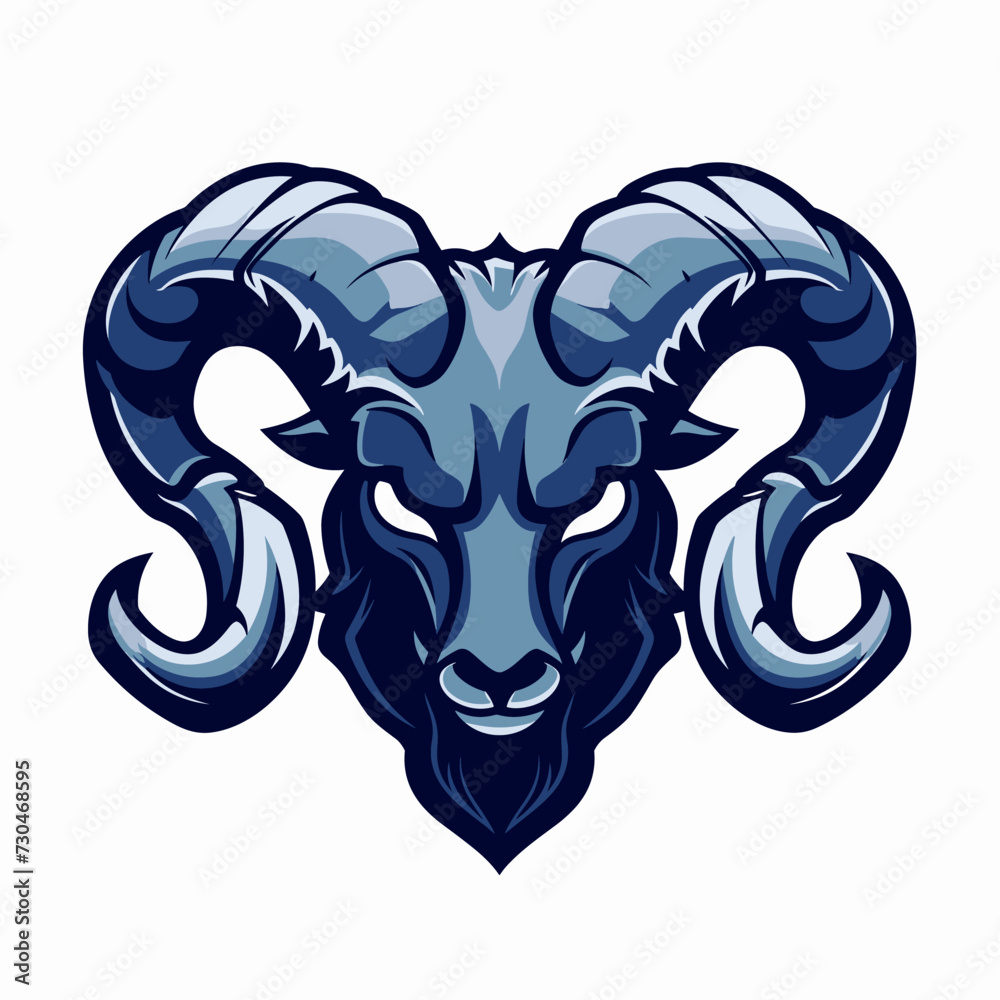 Esport vector logotype ram, logo, icon, sticker, symbol, emblem, goat ...