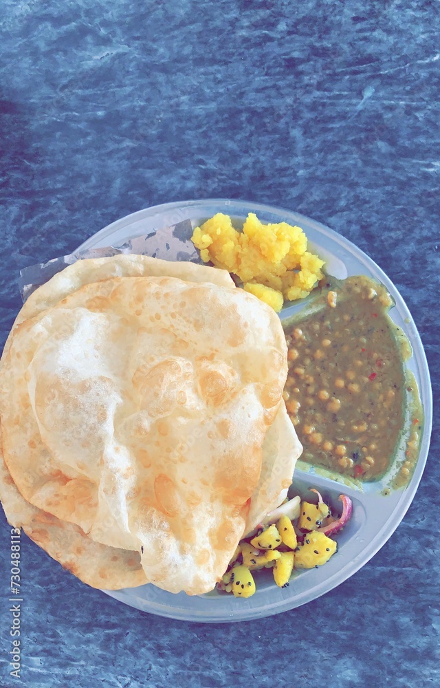 Halwa puri Breakfast Asian Food . Perfect for ads and Marketing ...