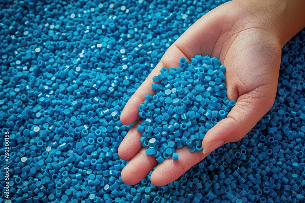 Plastic pellets for water pipes made from petrochemicals and plant ...