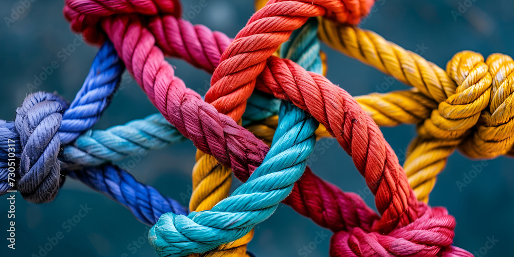 A dynamic team roping, where a group of individuals with varying ...