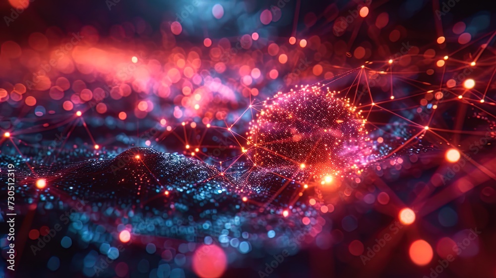 AI the future of code a whirlwind of geometric shapes, which is a ...