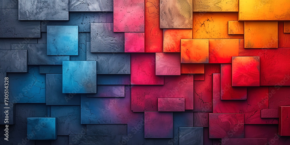 The background consisting of geometric shapes with additional lines ...