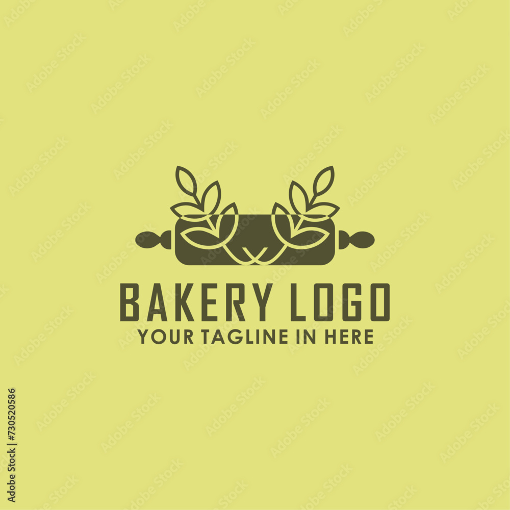 bakery shop logo design vector, food logo inspiration Stock Vector ...