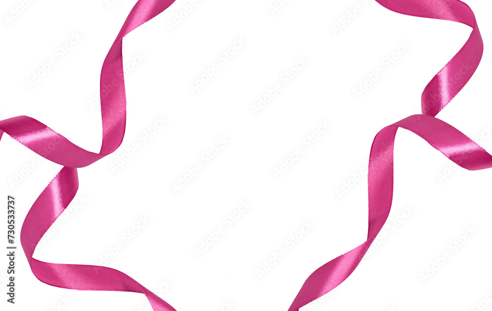 pink color ribbon on transparent and white background, elements PNG ...