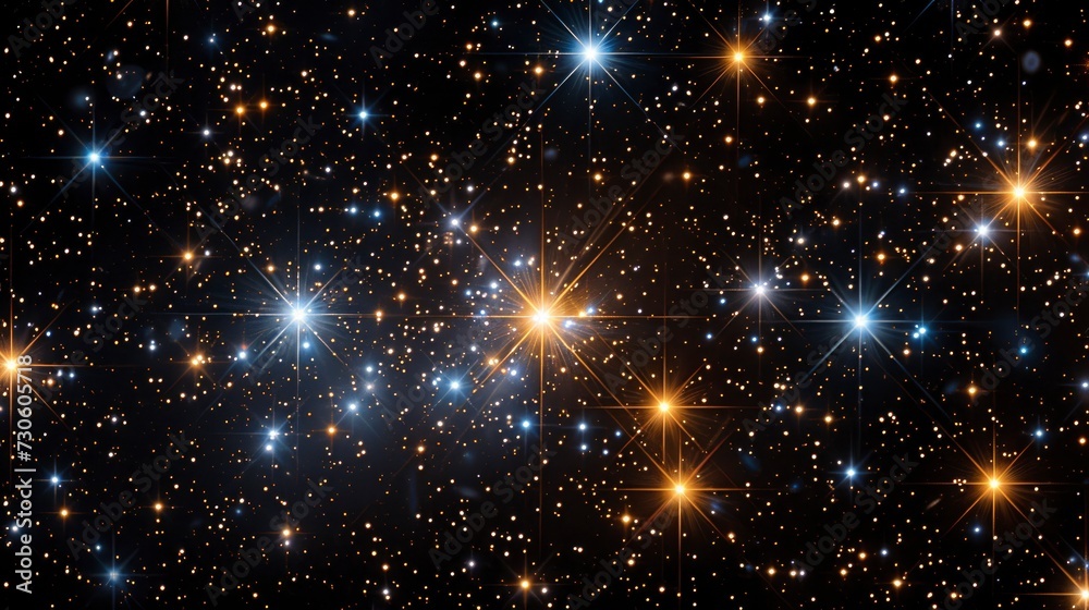A vast expanse of stars scattered across deep space, millions of light ...