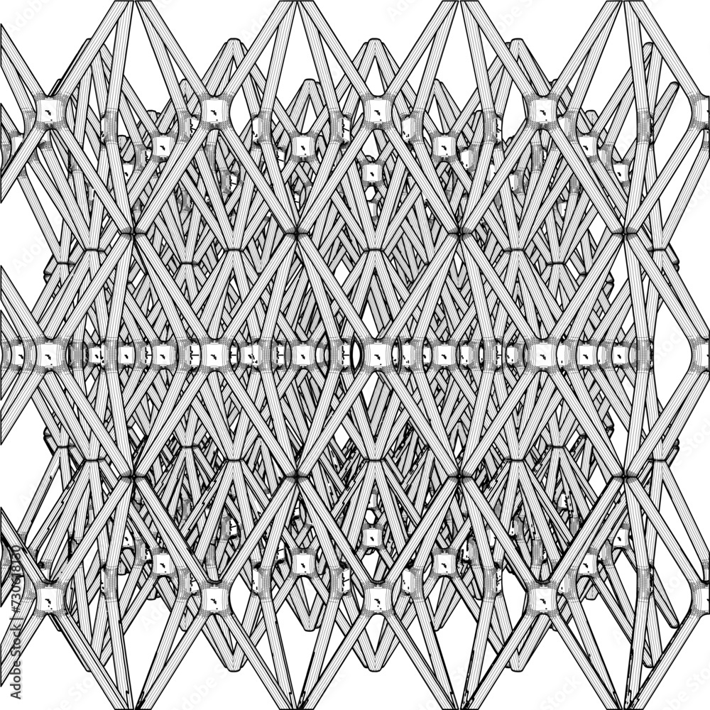 Abstract Triangular Construction Structure Vector. A Vector ...