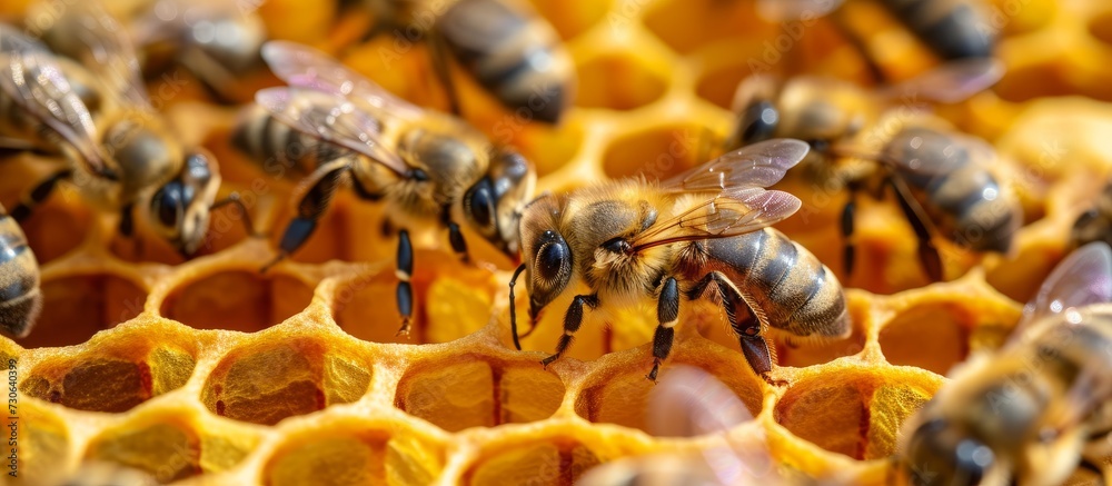 Bee colony disorder caused by Varroa mite, wax moth, bad weather, or ...