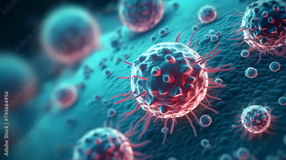 Macroscopic observation of organisms bacteria and cells and viruses ...