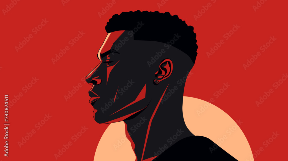 African American vector art portraying strength and resilience using ...