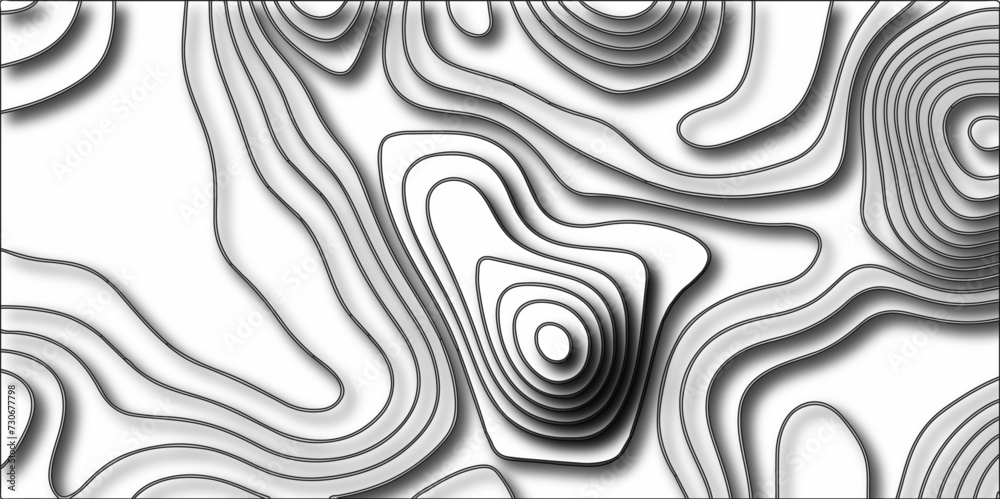 Topographic map background with geographic line map with elevation ...