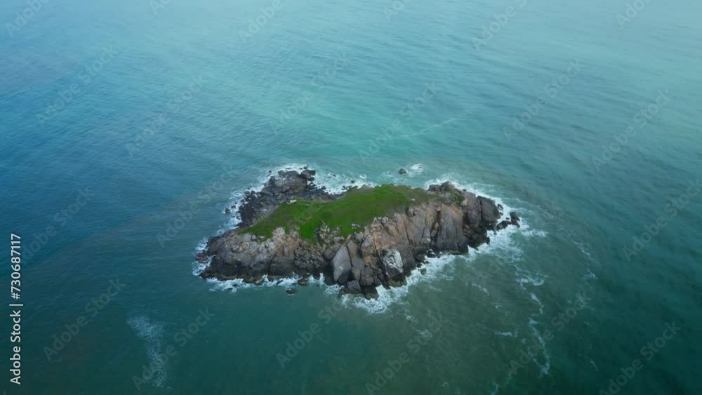 Awesome power of waves breaking over dangerous rocks. sea waves Vietnam ...