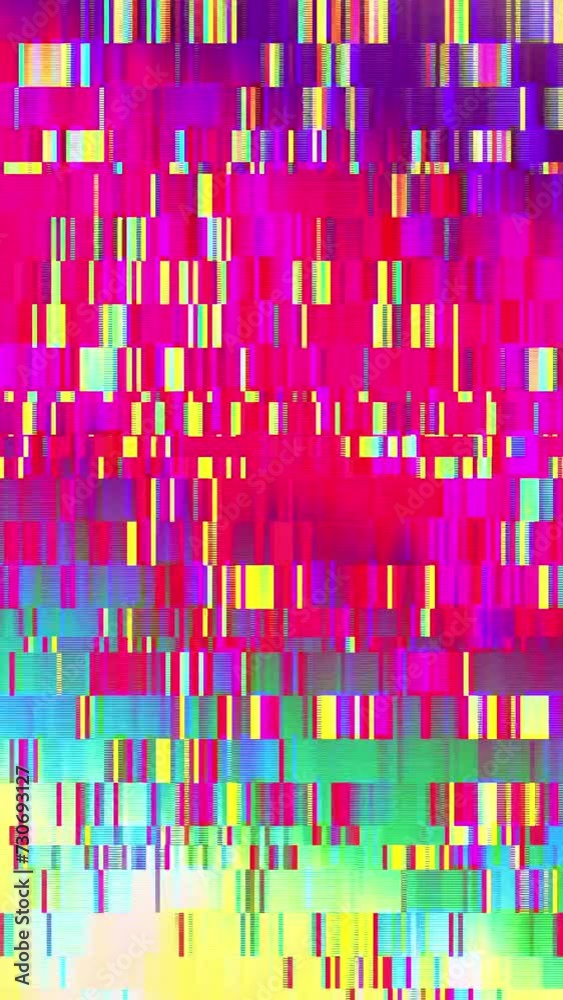 Abstract pixelated interlaced flowing rainbow 8 bit gradient cyber ...