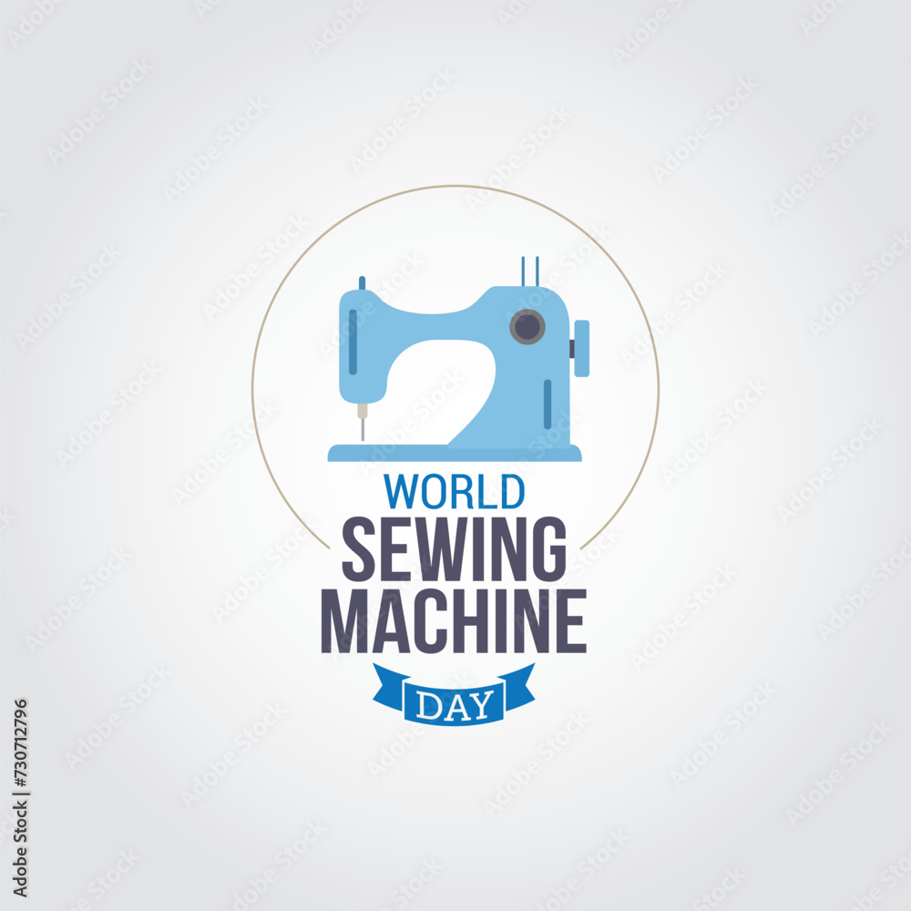 World Sewing Machine Day Vector Illustration. Suitable for Greeting ...