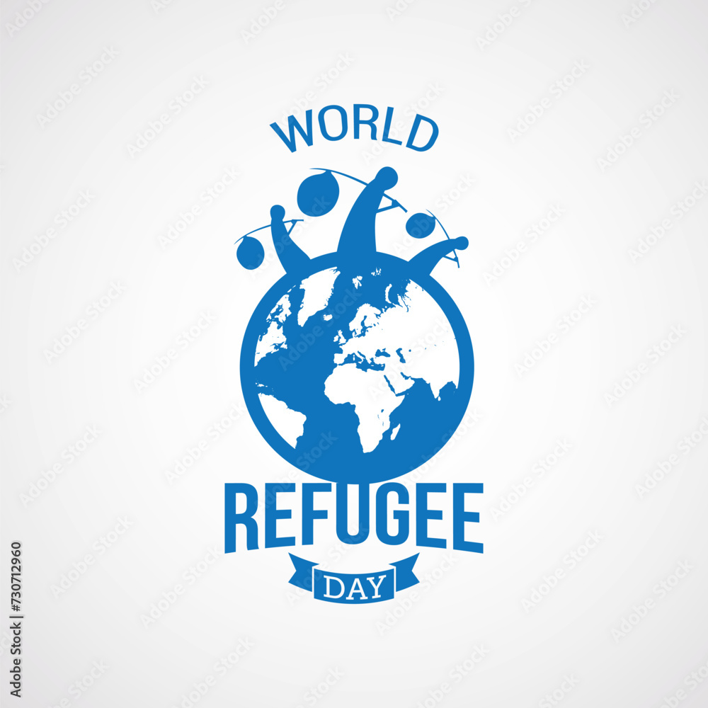 World Refugee Day Vector Illustration. Suitable for Greeting Card ...