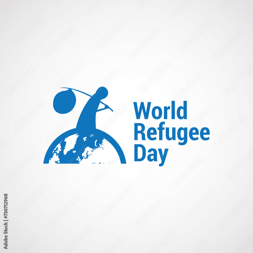World Refugee Day Vector Illustration. Suitable for Greeting Card ...
