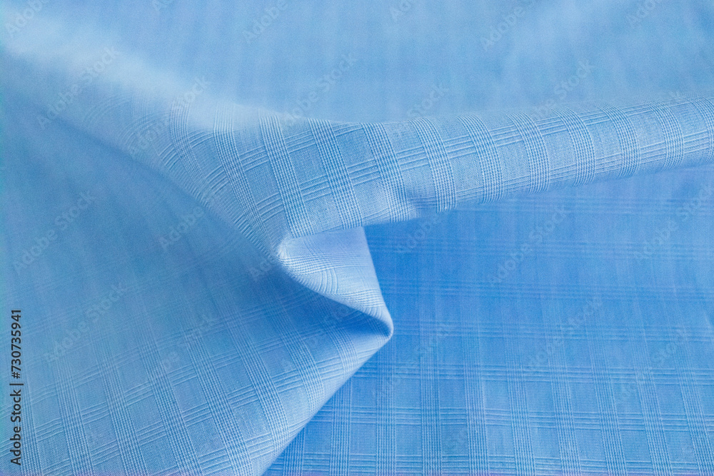Blue check fabric, texture background, fabric texture, textile pattern ...