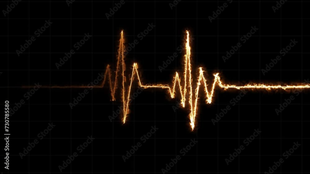 abstract background heartbeat line 4k neon light heartbeat display ...