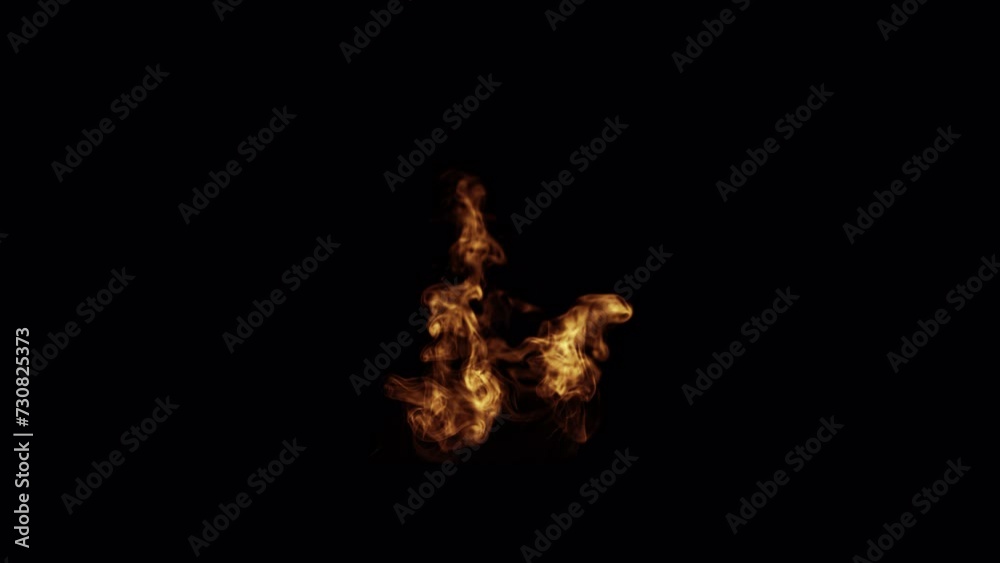 Fire Flame Eruption on Alpha Channel. Element footage fire on alpha ...