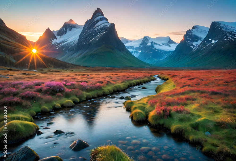 Nordic Landscape. Scenic. Nature. Wilderness. Nordic Countries ...